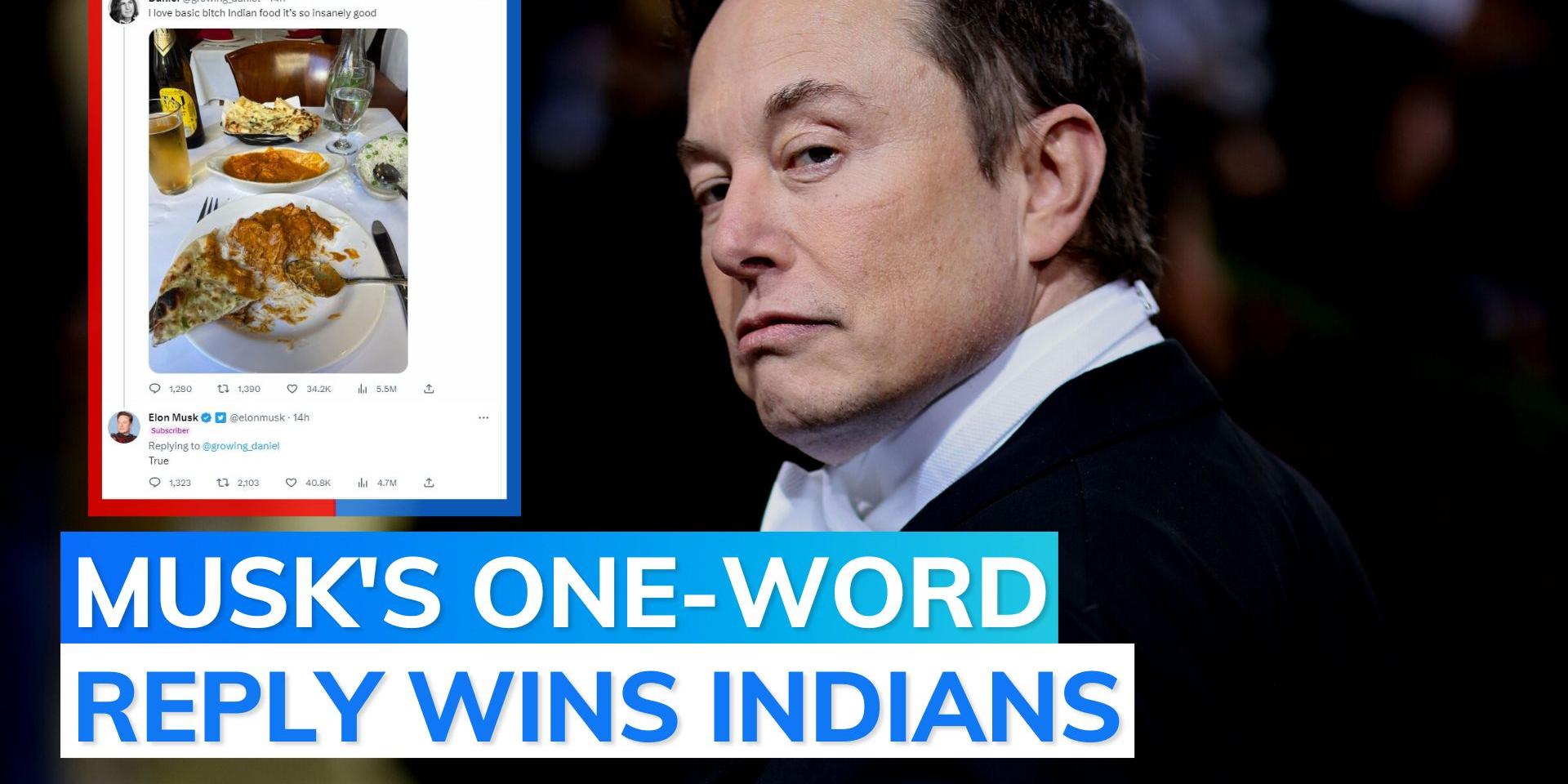 Twitter user posts about Indian food, Musk‘s reply earns him dinner ...