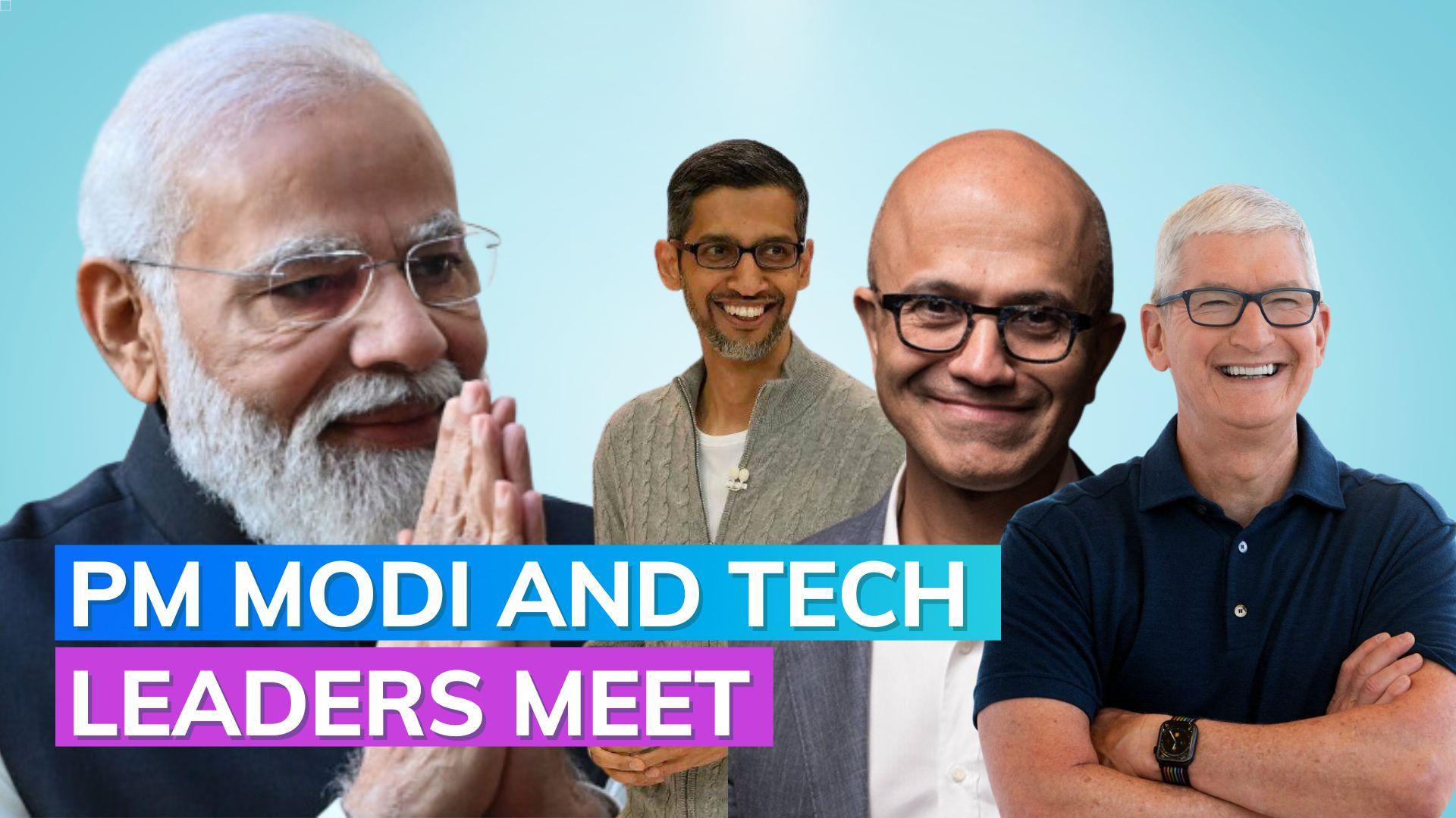 PM Modi to meet tech CEOs including Apple‘s Tim Cook, Google’s Pichai ...
