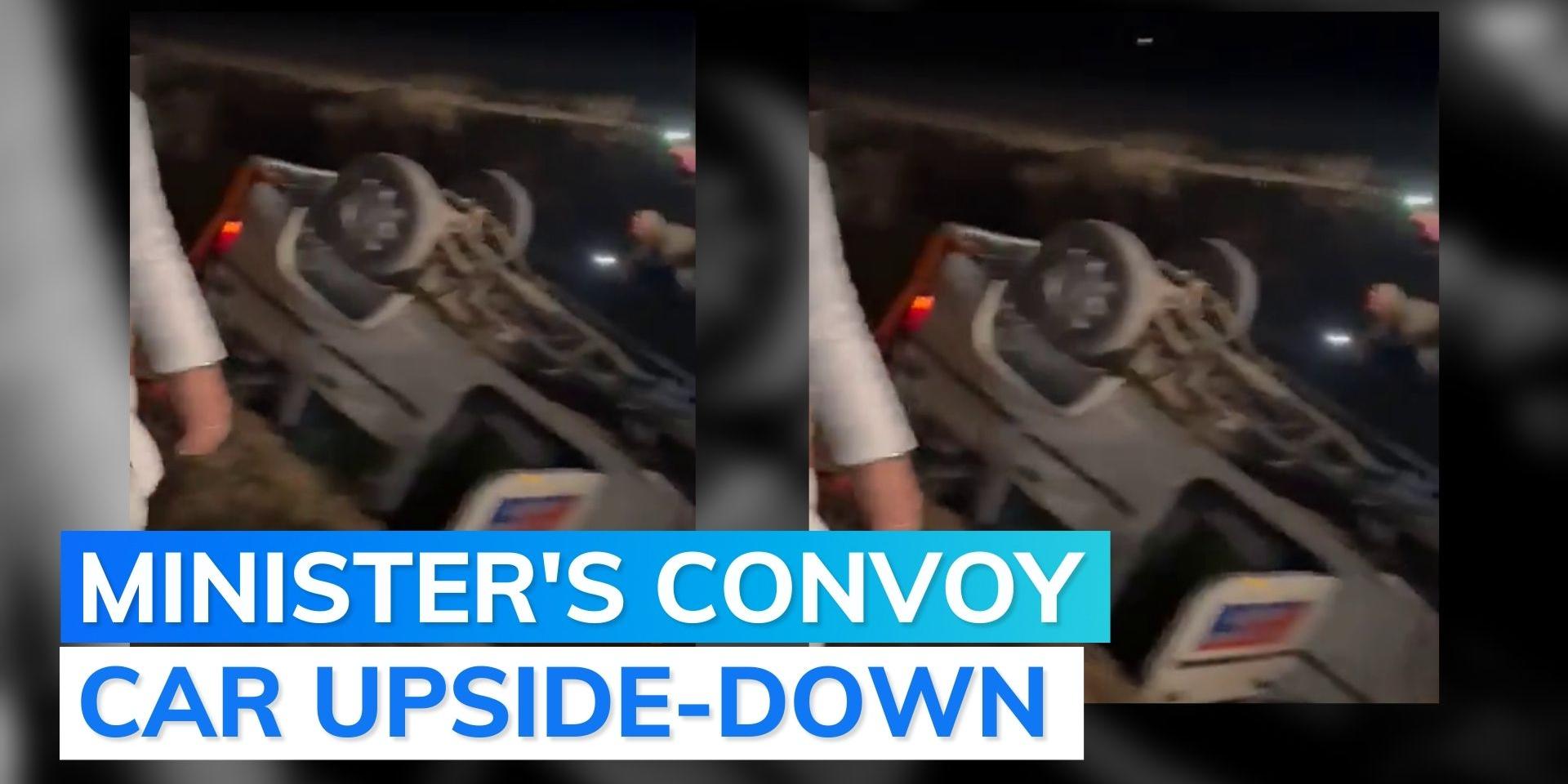 Modi govt minister‘s convoy car accident: Ashwini Choubey takes injured ...