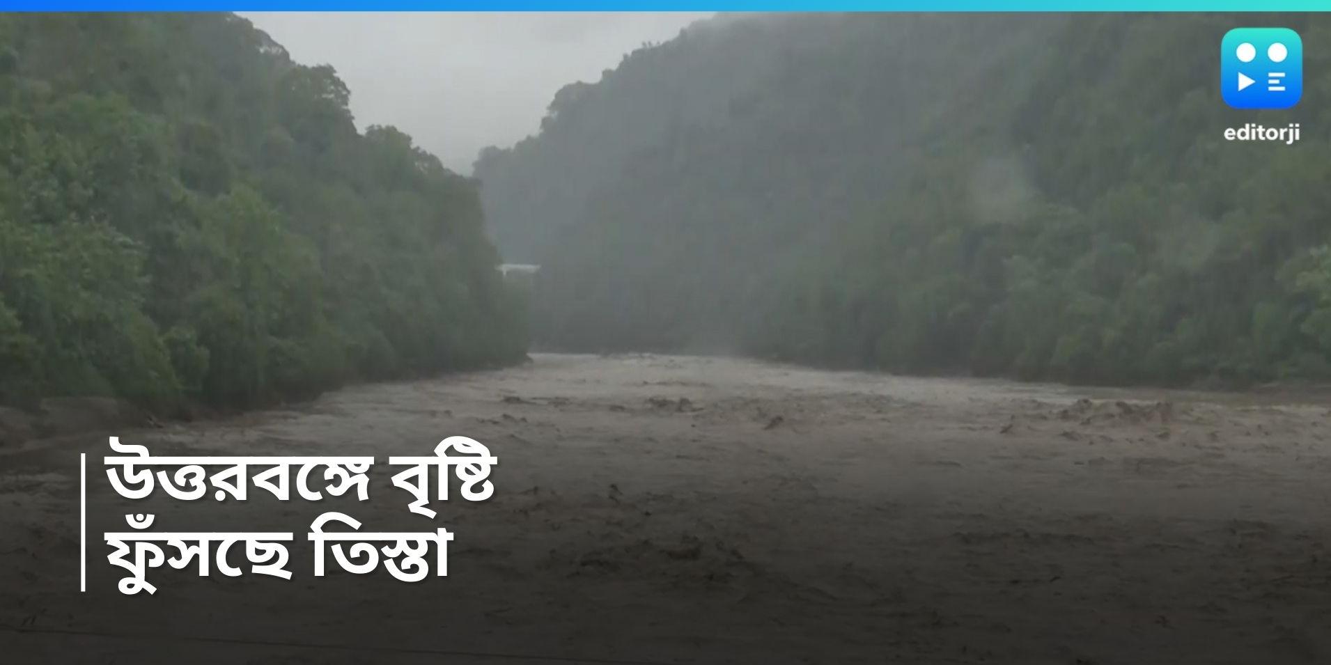 Overflow in tista river flood like situation in sikkim - Rain in North ...