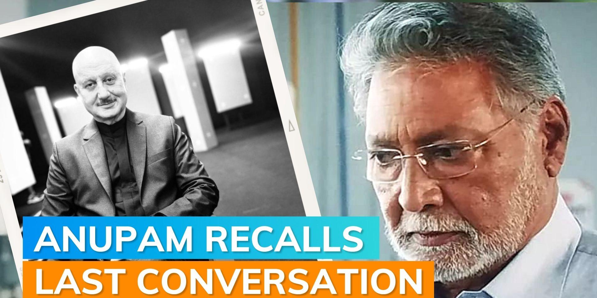 Anupam Kher shares video of Vikram Gokhale reciting incomplete poem | Editorji