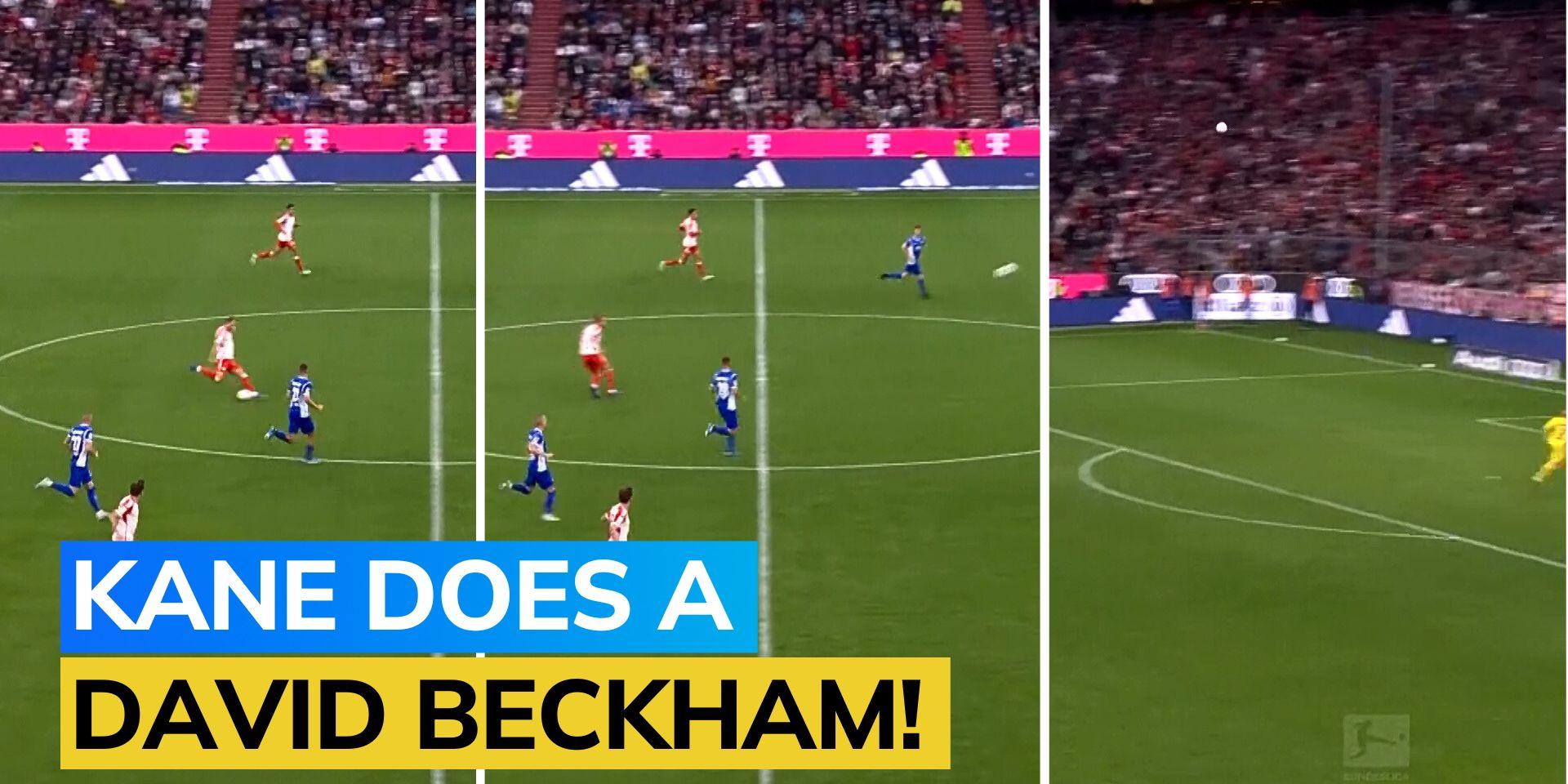 Watch! Harry Kane scores from his own half before completing a hat ...