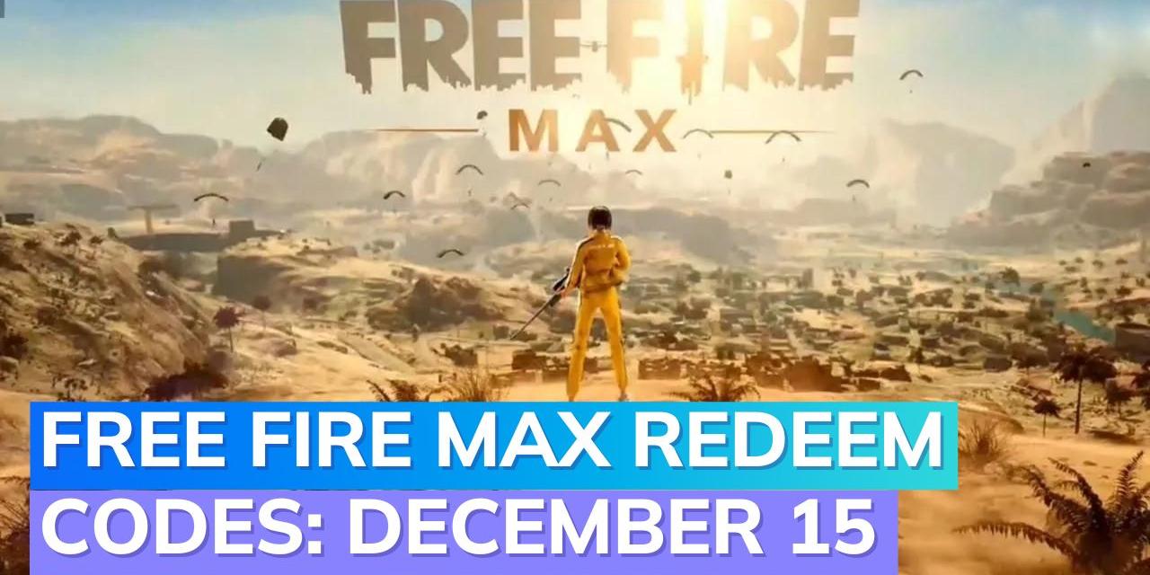 Garena Free Fire MAX redeem codes Today 15 December 2023: Unlock ...