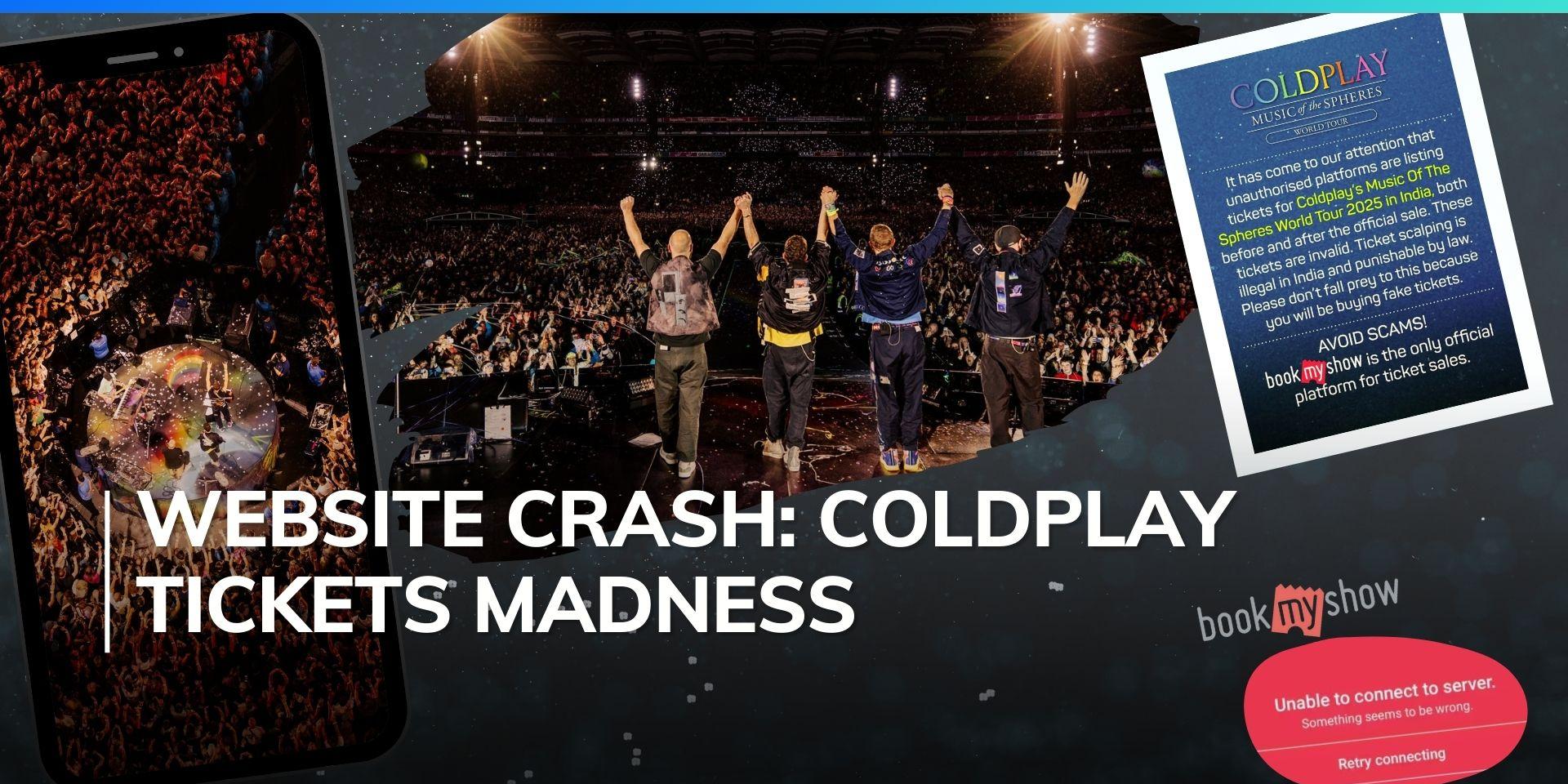 Coldplay 2025 Concert: Huge demand causes BookMyShow website crash ...