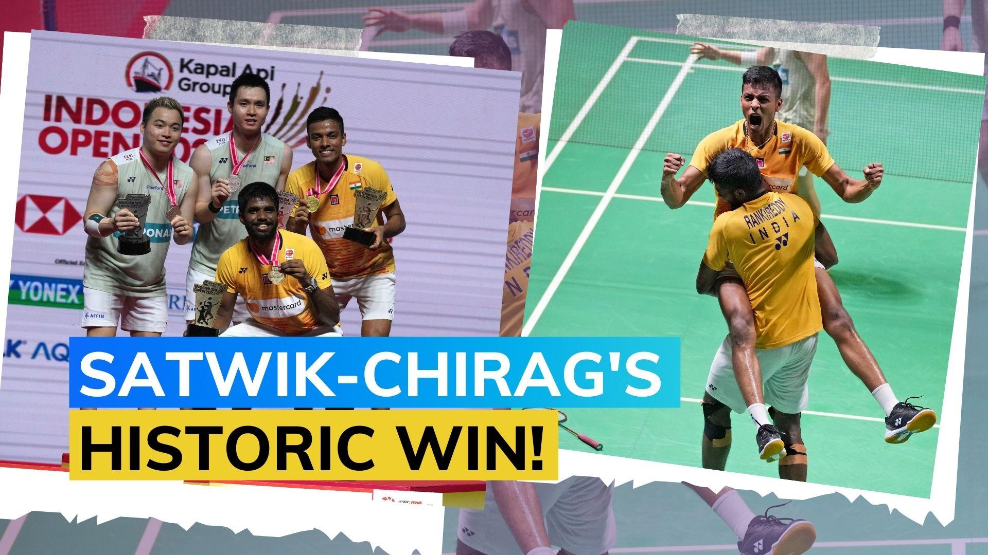 Indonesia Open 2023: Satwik-Chirag clinch 1st Super-1000 title with easy win over Malaysia‘s ...