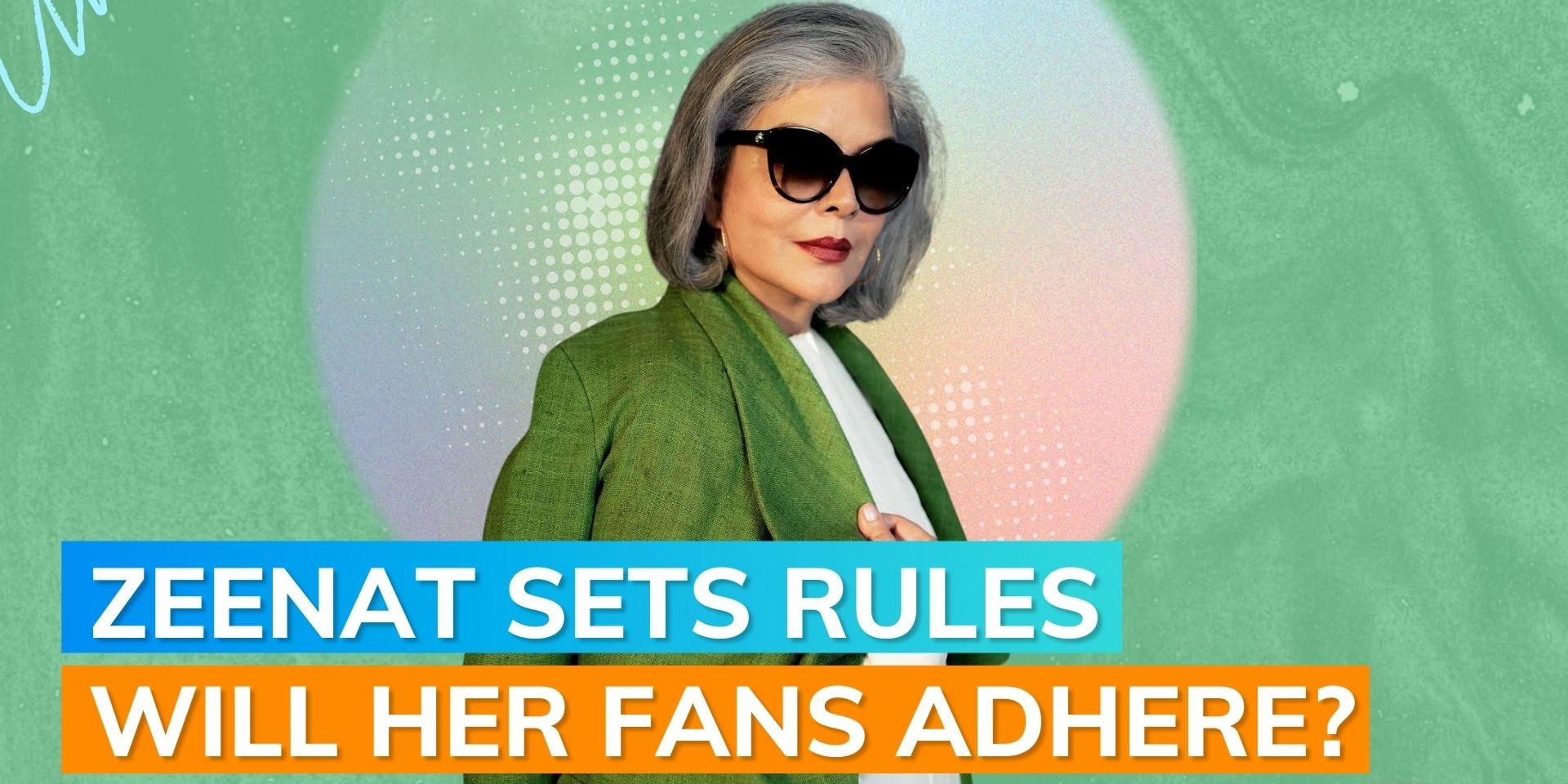 Zeenat Aman lists her Instagram rules: ‘Thou shall not spew abuses or gossip in the comments ...