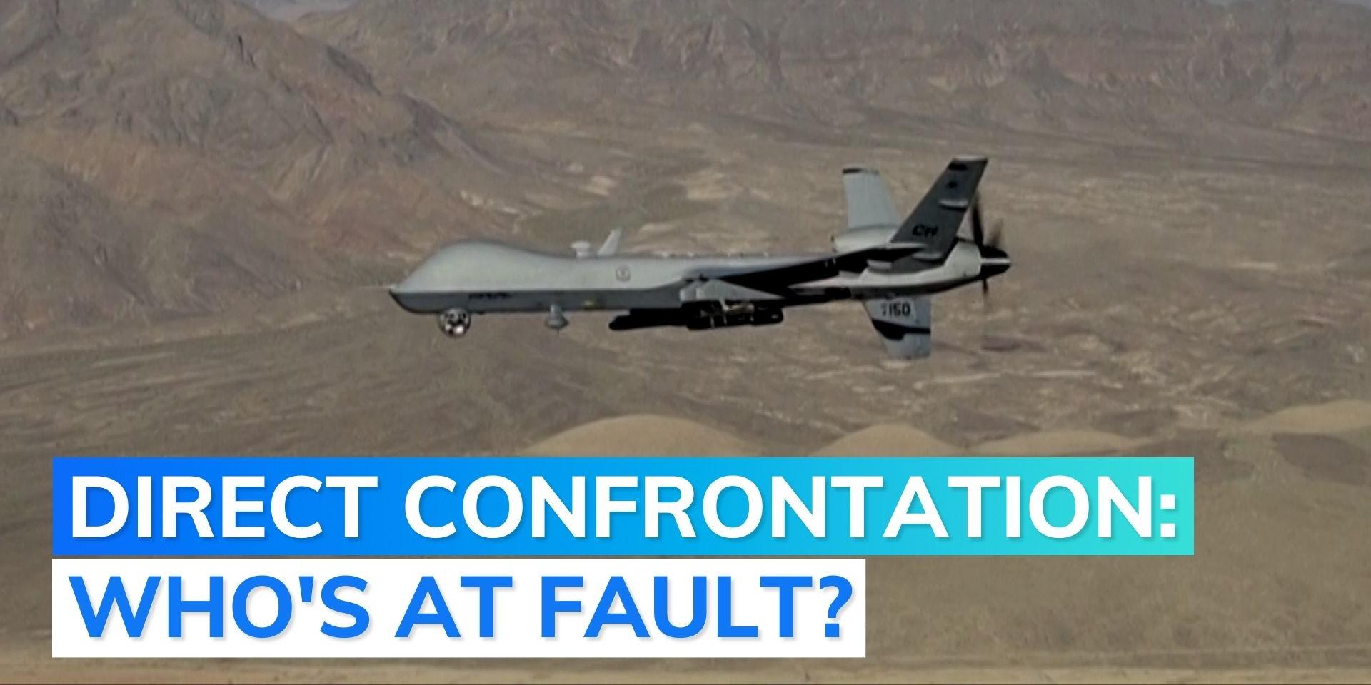 Russian jet hit US drone over Black Sea, forcing UAV crash, claims ...