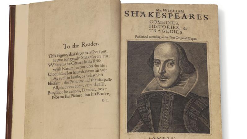 The first collection of plays by Shakespeare sells for nearly $10mn ...