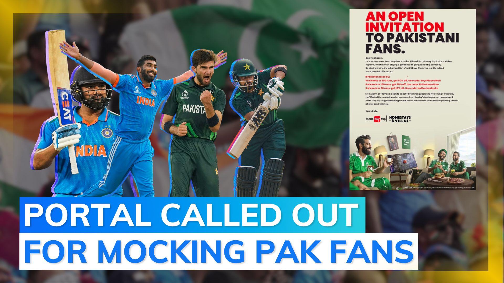India vs Pakistan | Travel portal‘s advertisement offering special ...