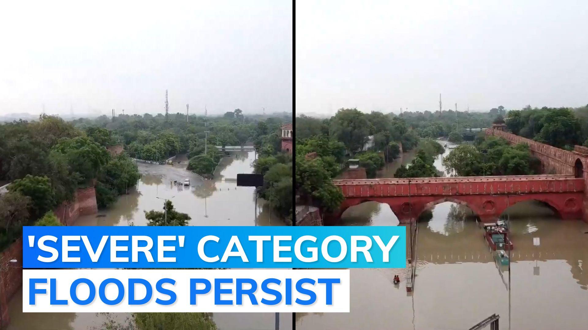 Delhi: Yamuna levels recede, but remain above danger mark | Editorji Delhi: Yamuna levels recede, but remain above danger mark | Editorji