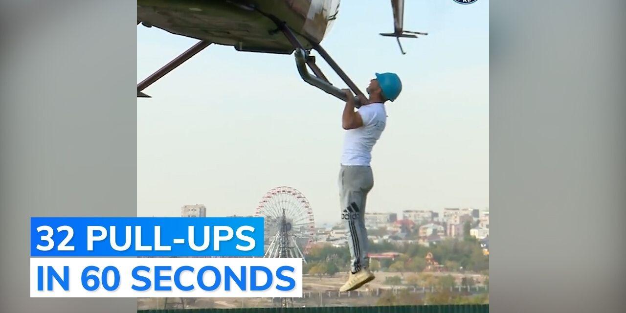 Watch: man breaks Guinness World Record of maximum pull-ups from a ...