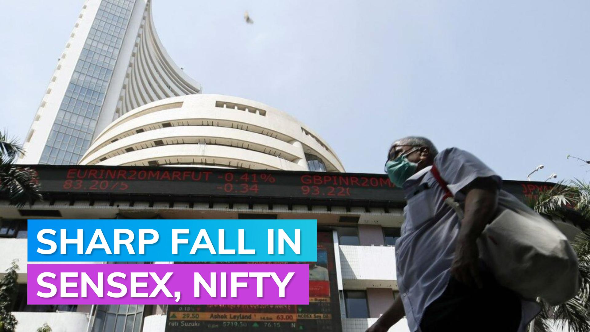 Markets crash: Sensex falls nearly 1000 points, all sectors in the red ...