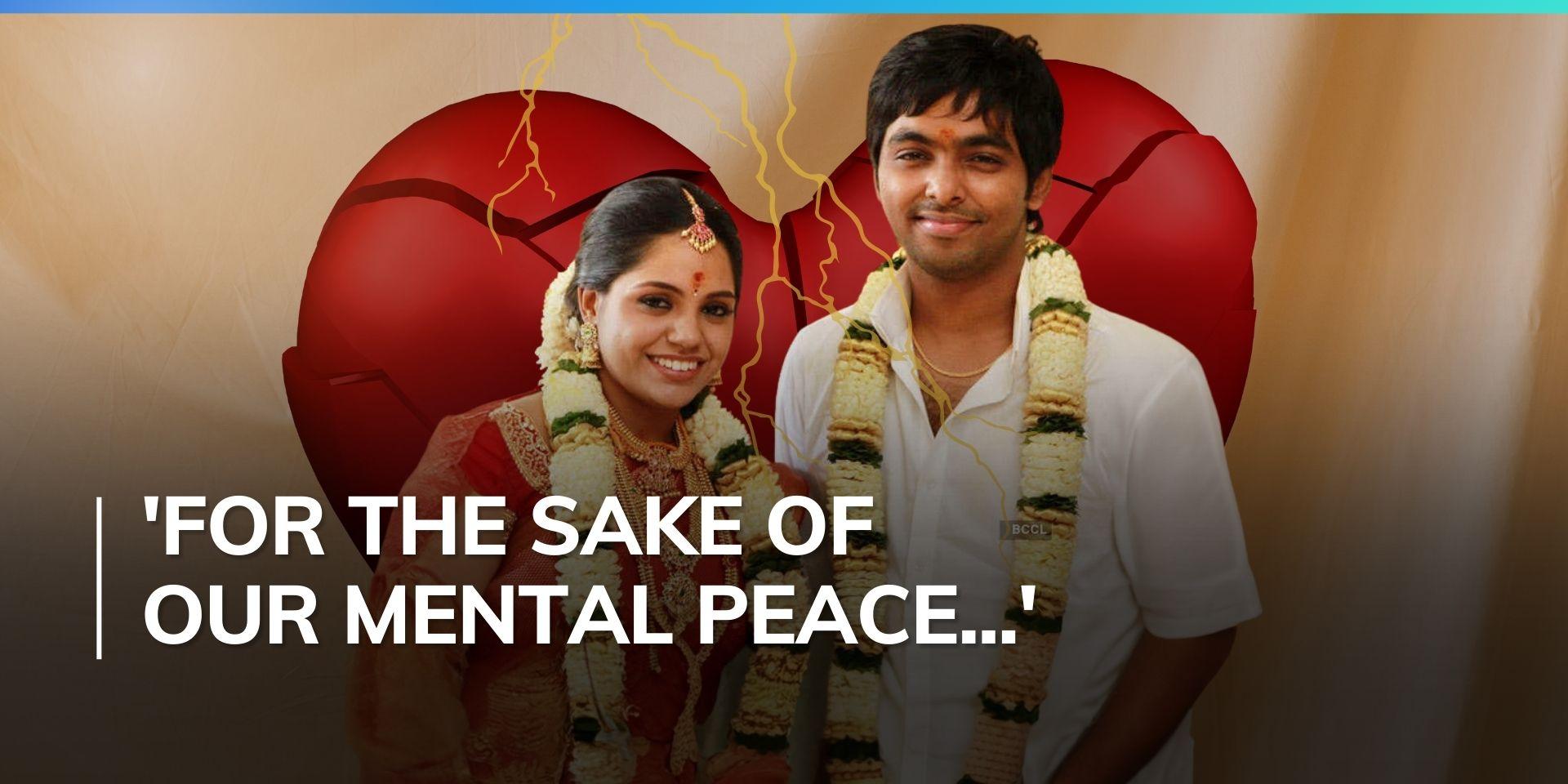 Composer-actor GV Prakash Kumar and wife Saindhavi announce separation ...