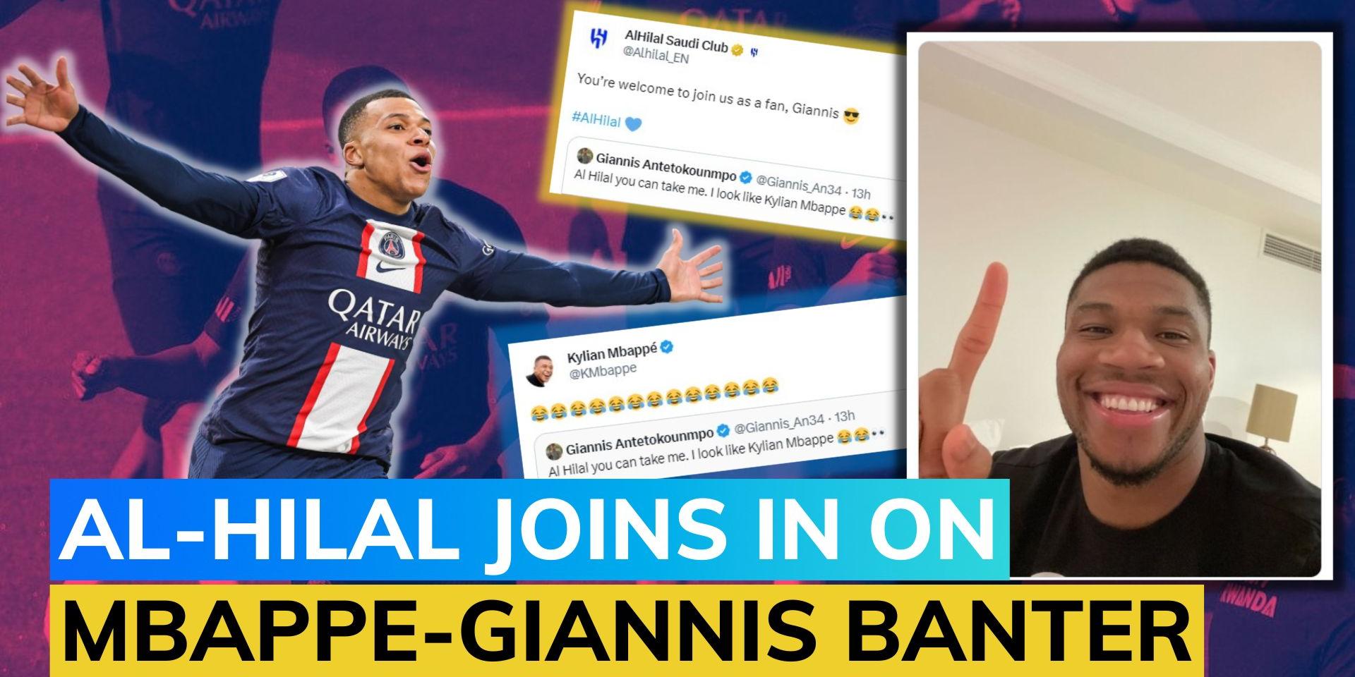 Former NBA MVP Giannis Antetokounmpo offers his services to Al Hilal, PSG forward Kylian Mbappe ...