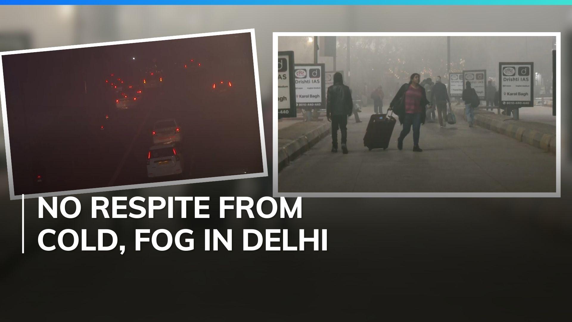 Dense fog blankets Delhi-NCR, several trains delayed | Editorji