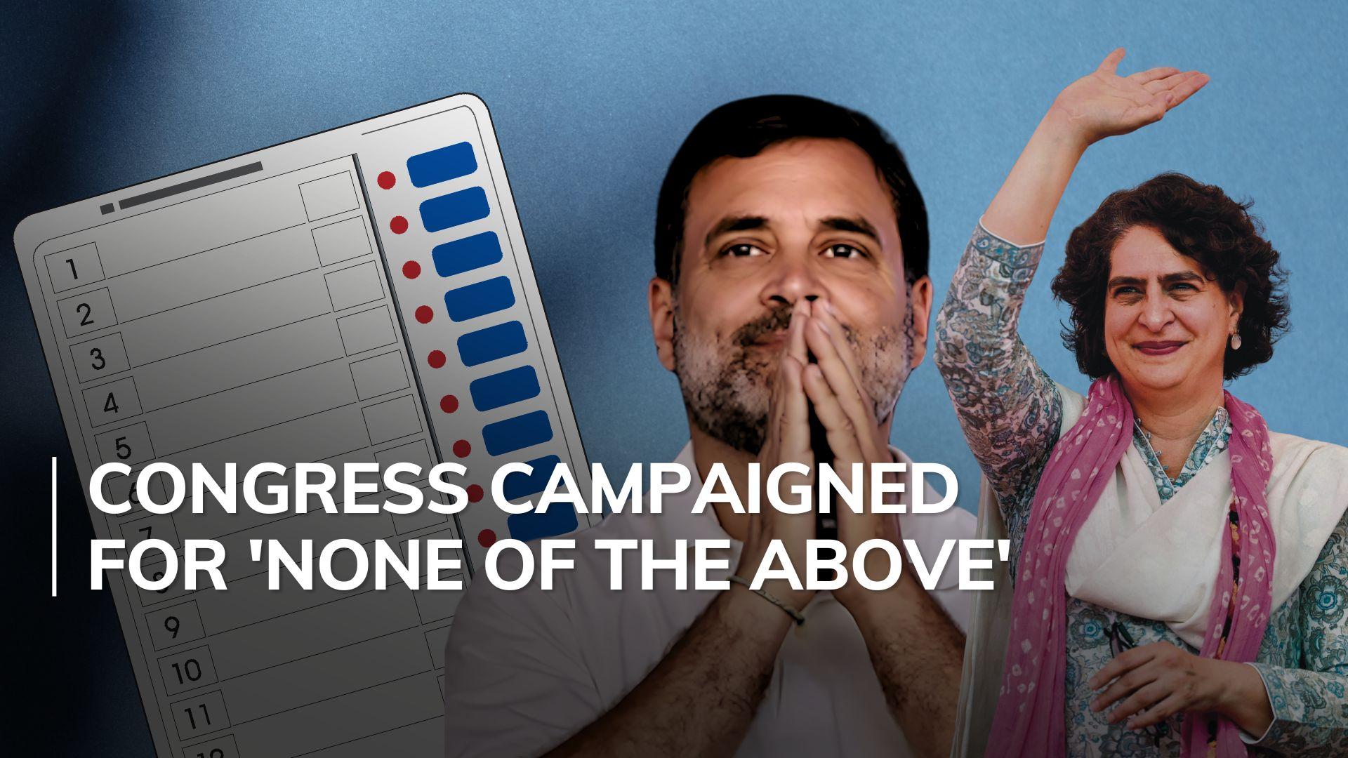 NOTA gets record 2.18 lakh votes in Indore where Congress candidate ...