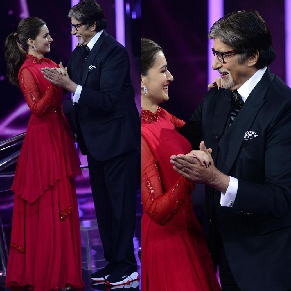 KBC 13 Shandaar Shukravaar: Know why Kriti Sanon went down on one knee for Amitabh Bachchan ...