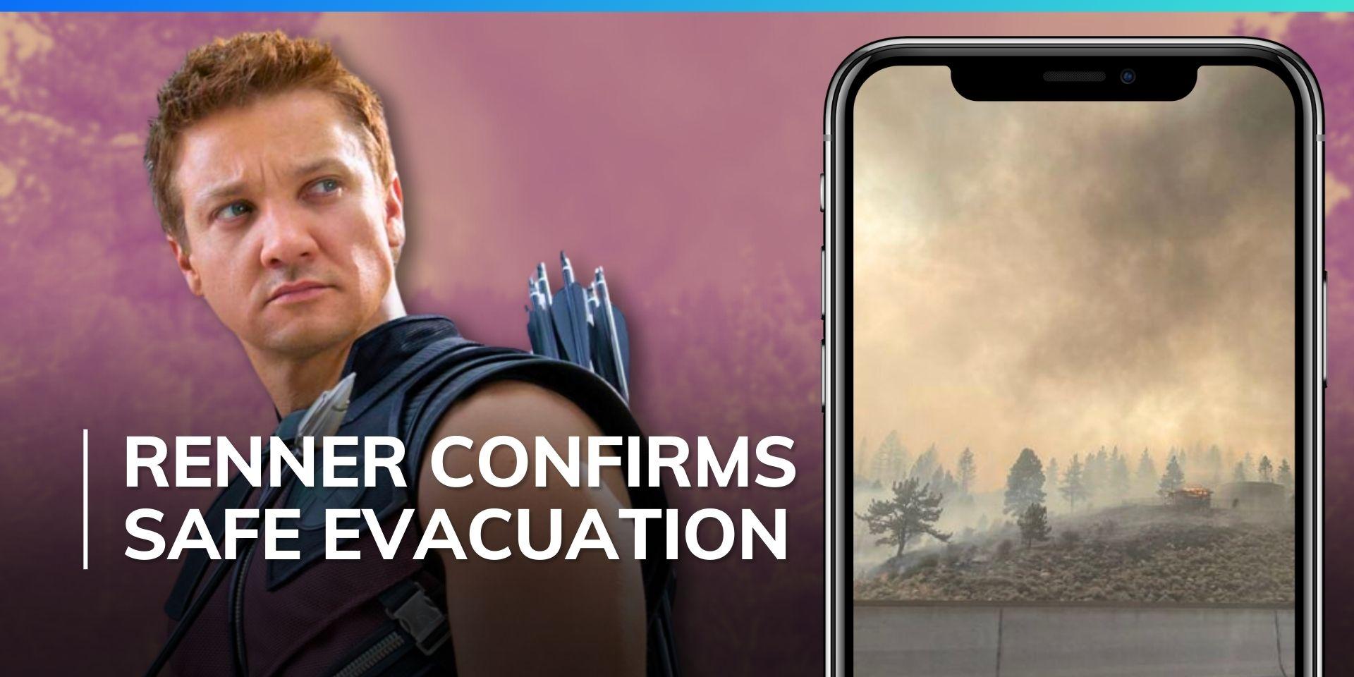 Jeremy Renner evacuates as Davis Wildfire approaches his Nevada home ...