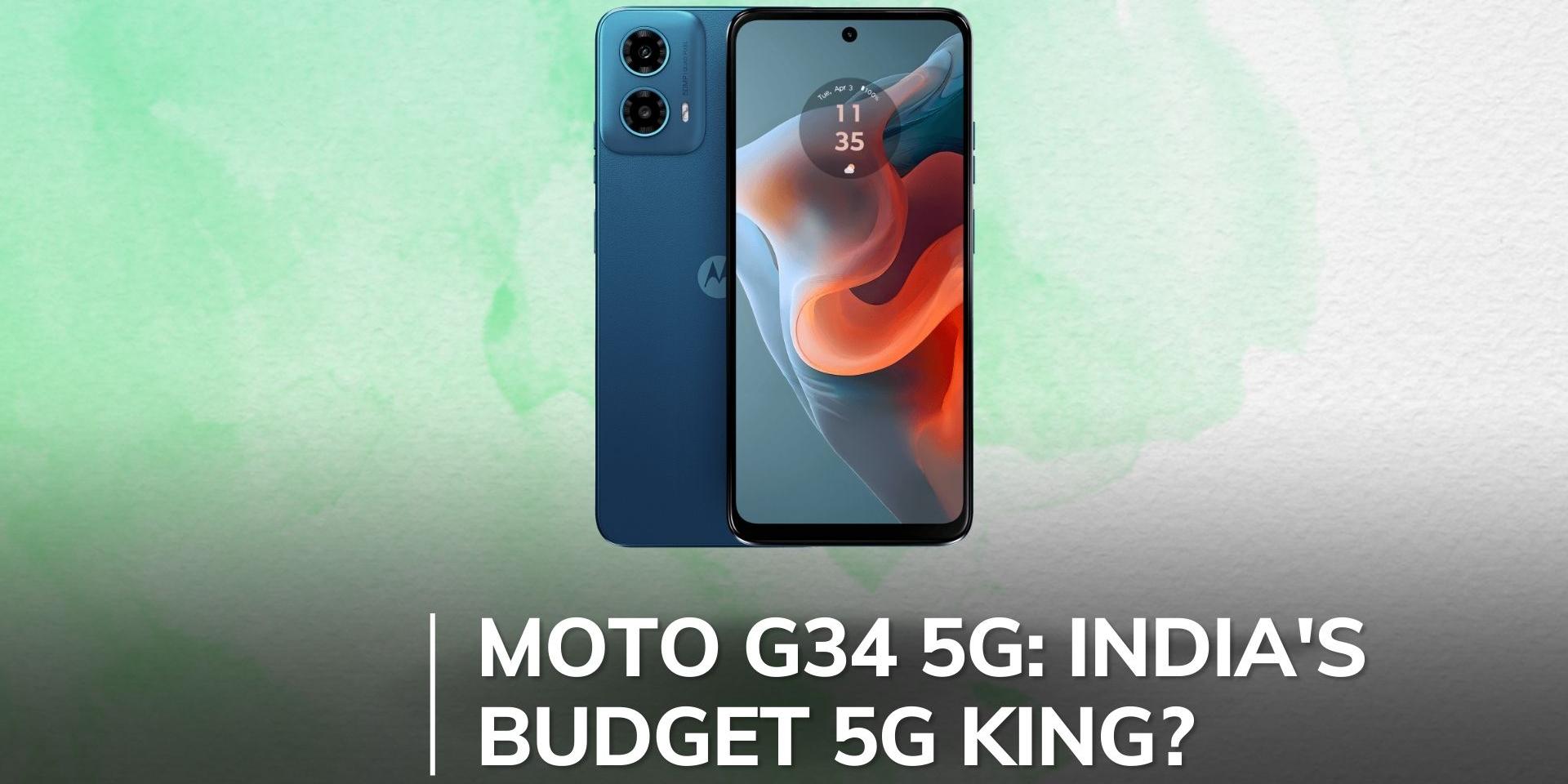 Motorola Moto G34 5G launched in India: Check price, specs, and offers | Editorji