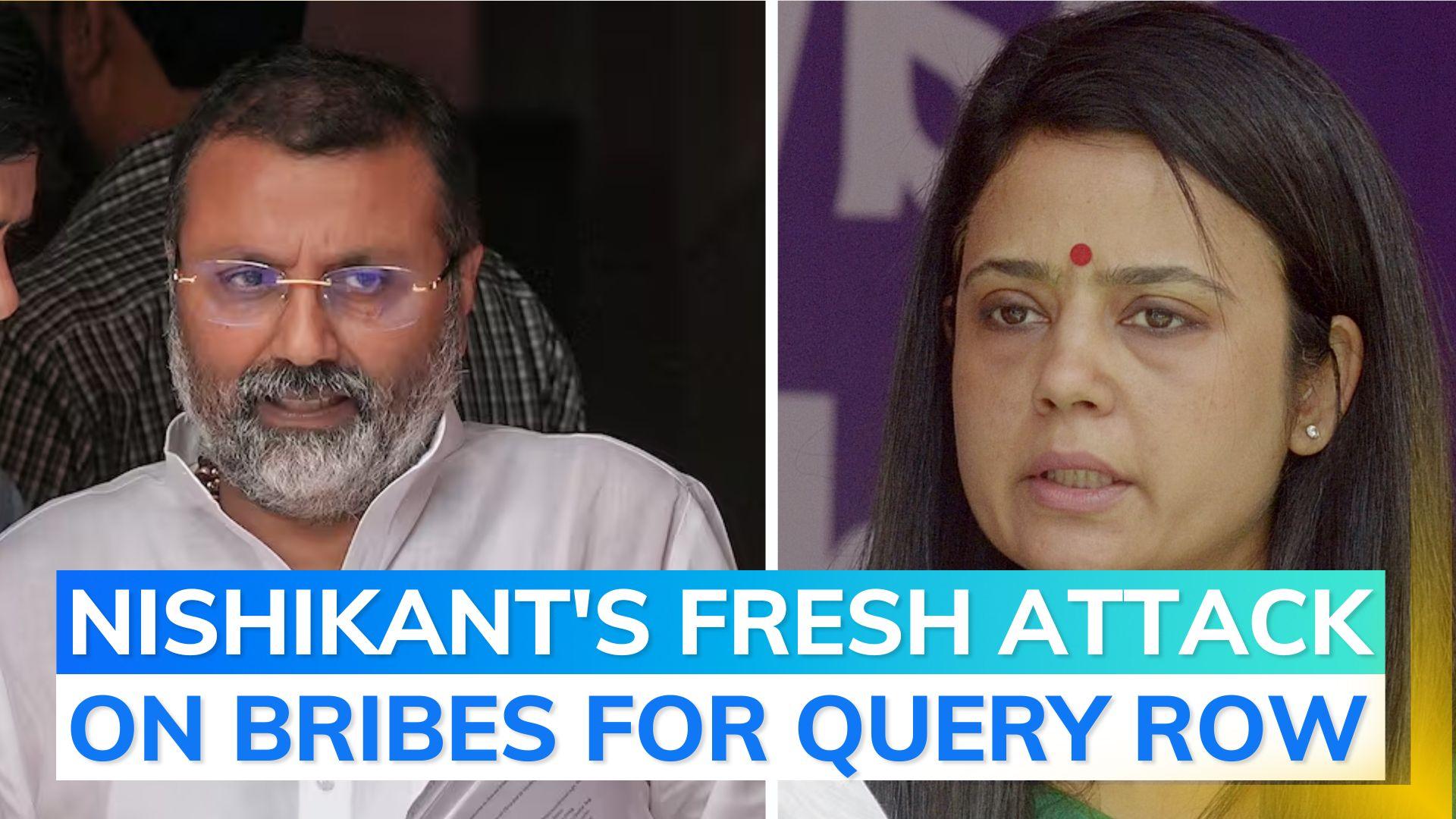 Mahua Moitra‘s parliamentary login ID used in Dubai when she was in India alleges Nishikant ...