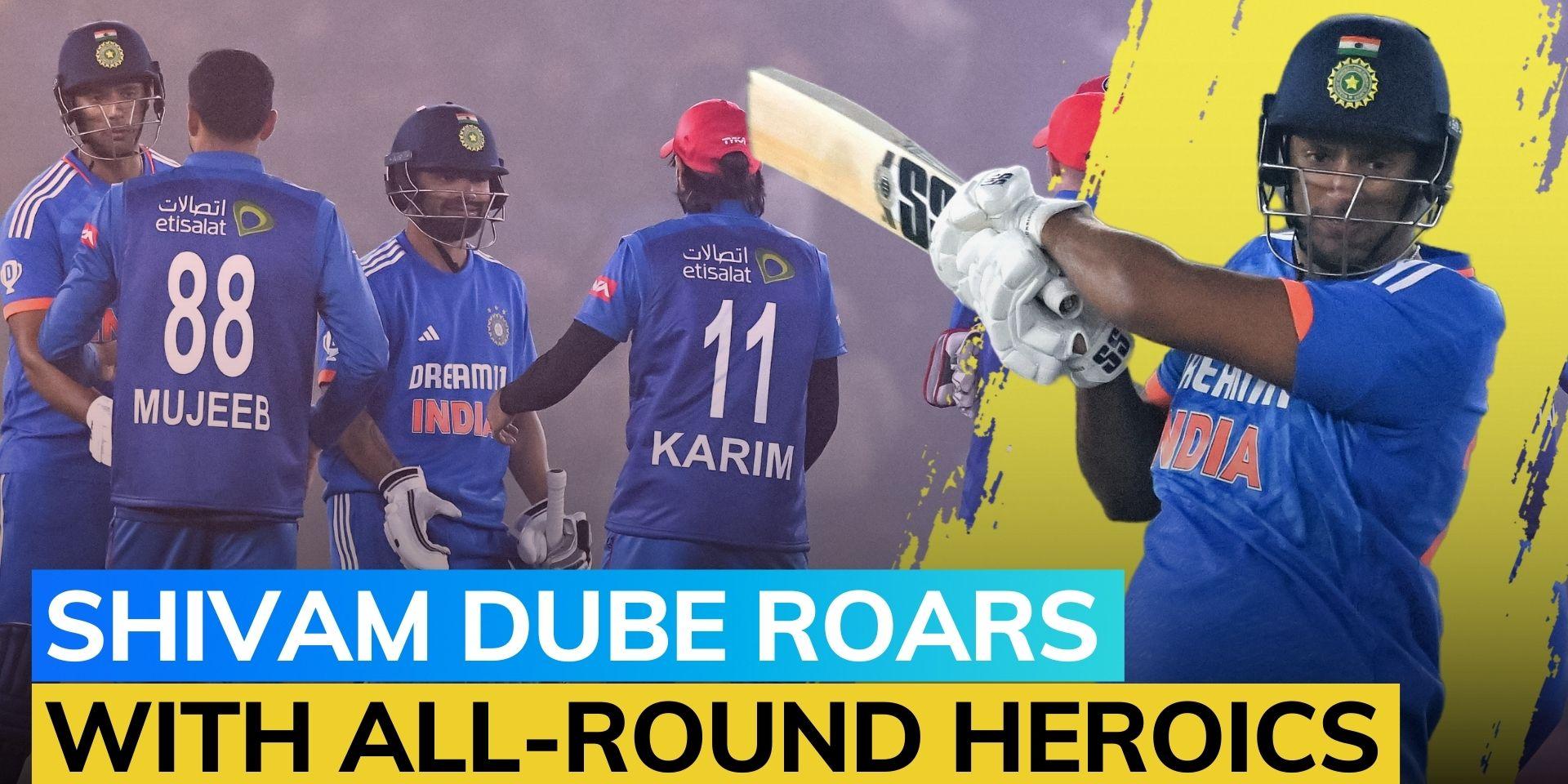 Shivam Dube‘s all-round performance guides India to win, hosts go 1-0 ...