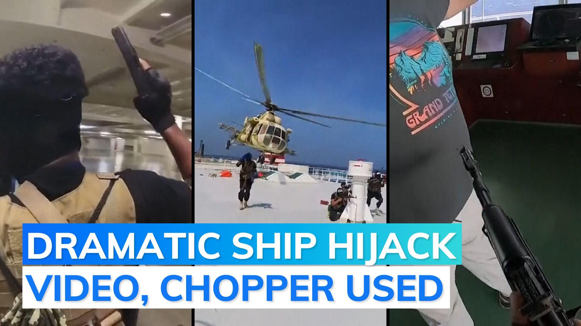 Houthis release video of ship hijack: rebels‘ chopper seen linked to ...