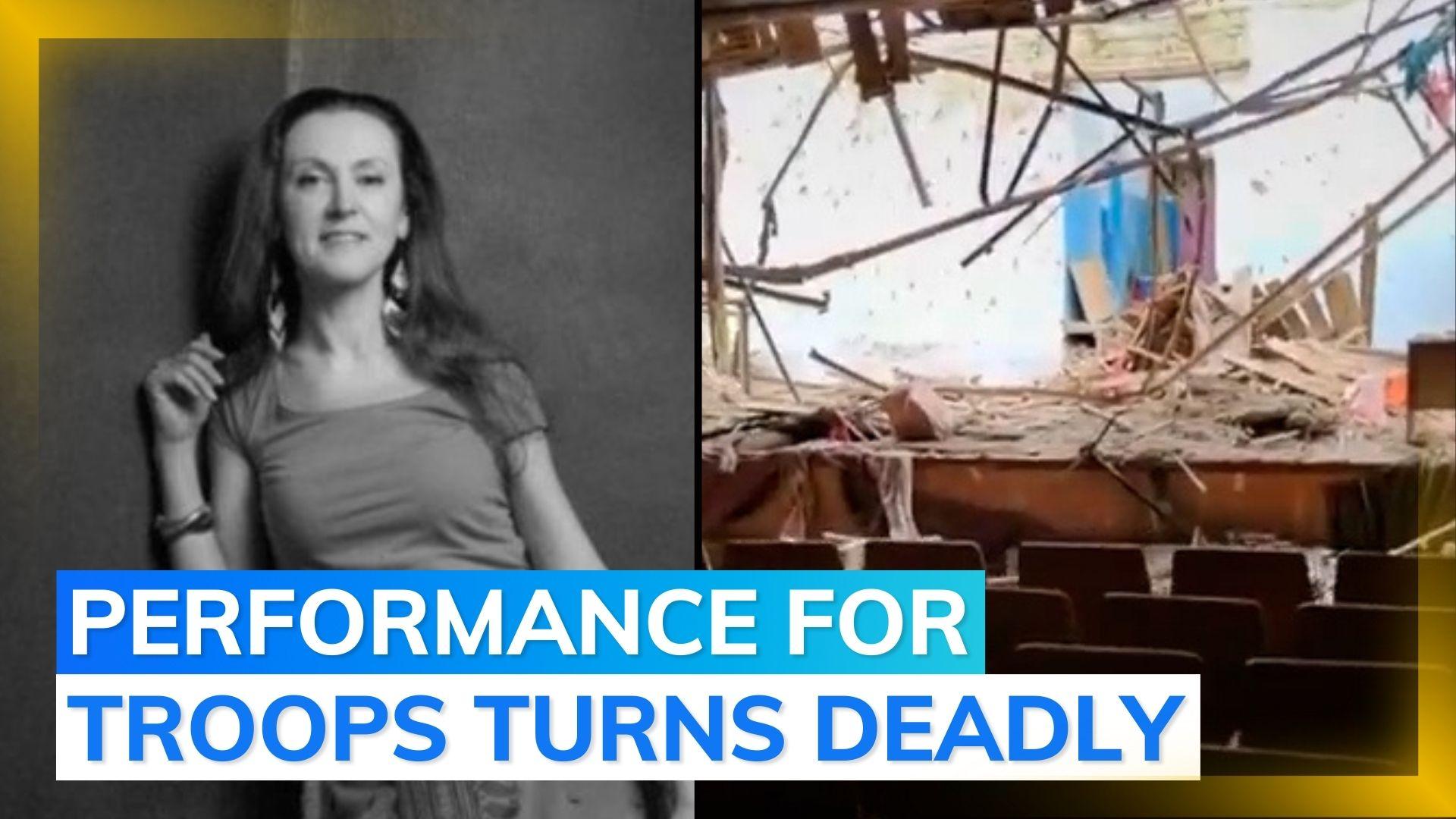 Russian actress killed in Ukrainian strike during live show, video ...