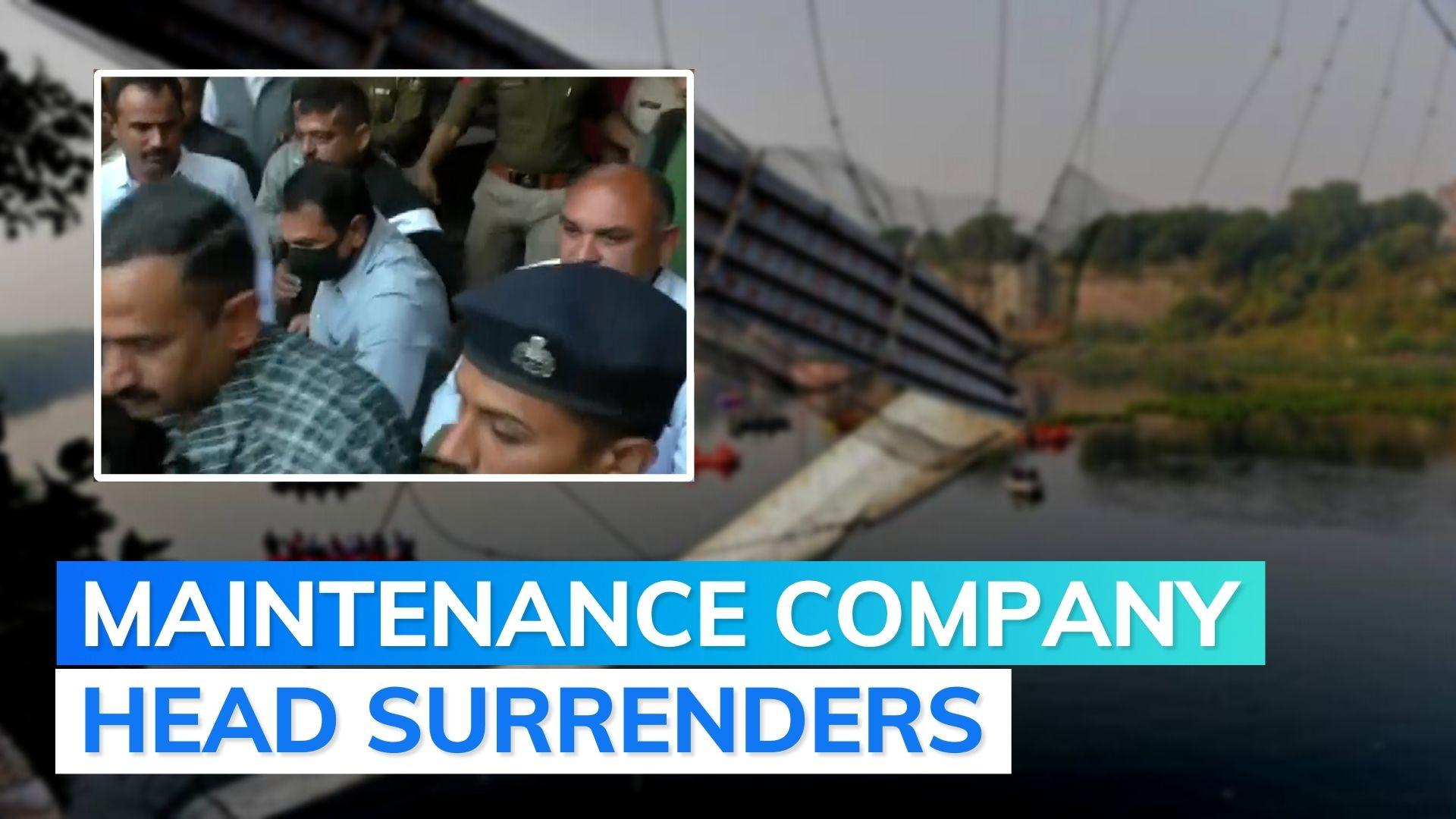 Main accused in Morbi bridge collapse surrenders | Editorji