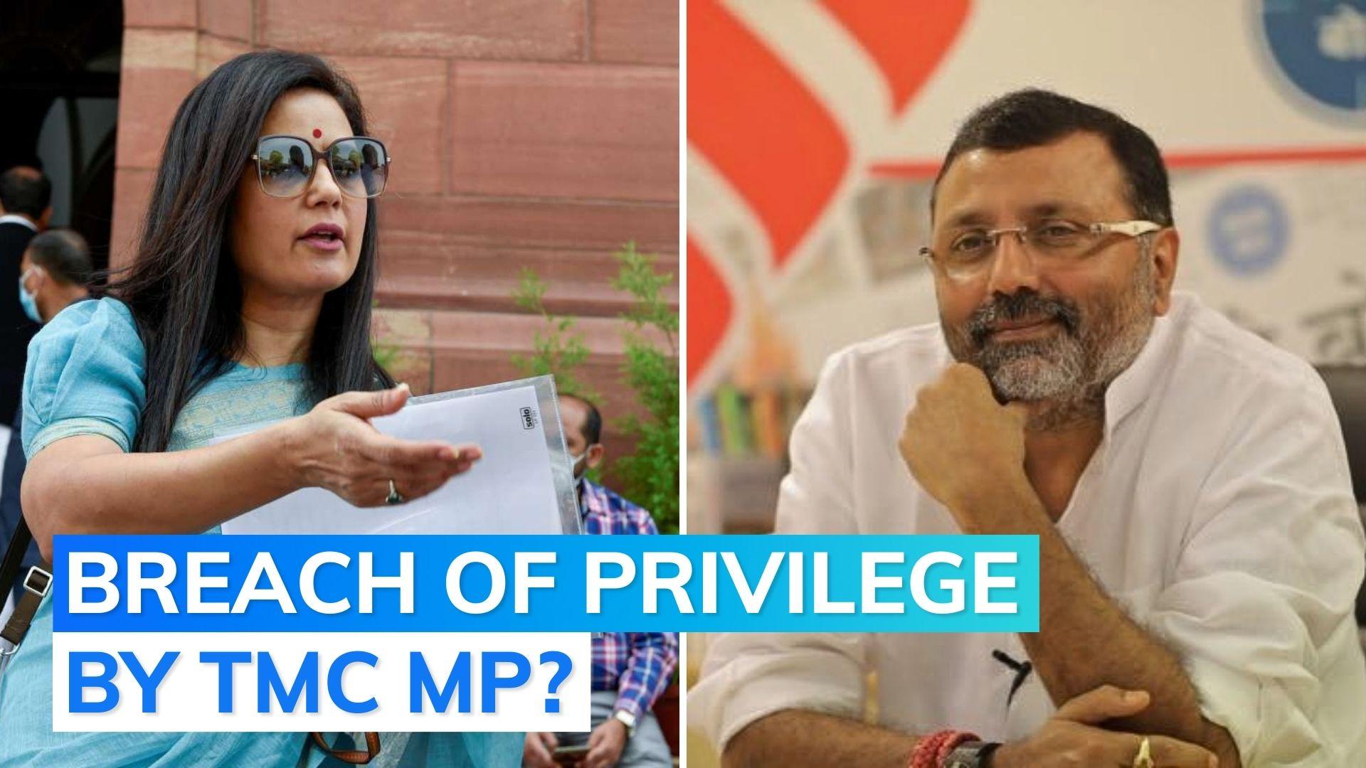 Cash for query charge: Mahua Moitra shared LS login details, alleges BJP‘s Nishikant Dubey ...