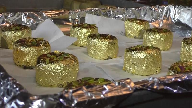 Surat sweet shop unveils gold ghari at ₹9k/kg for festive season | Editorji