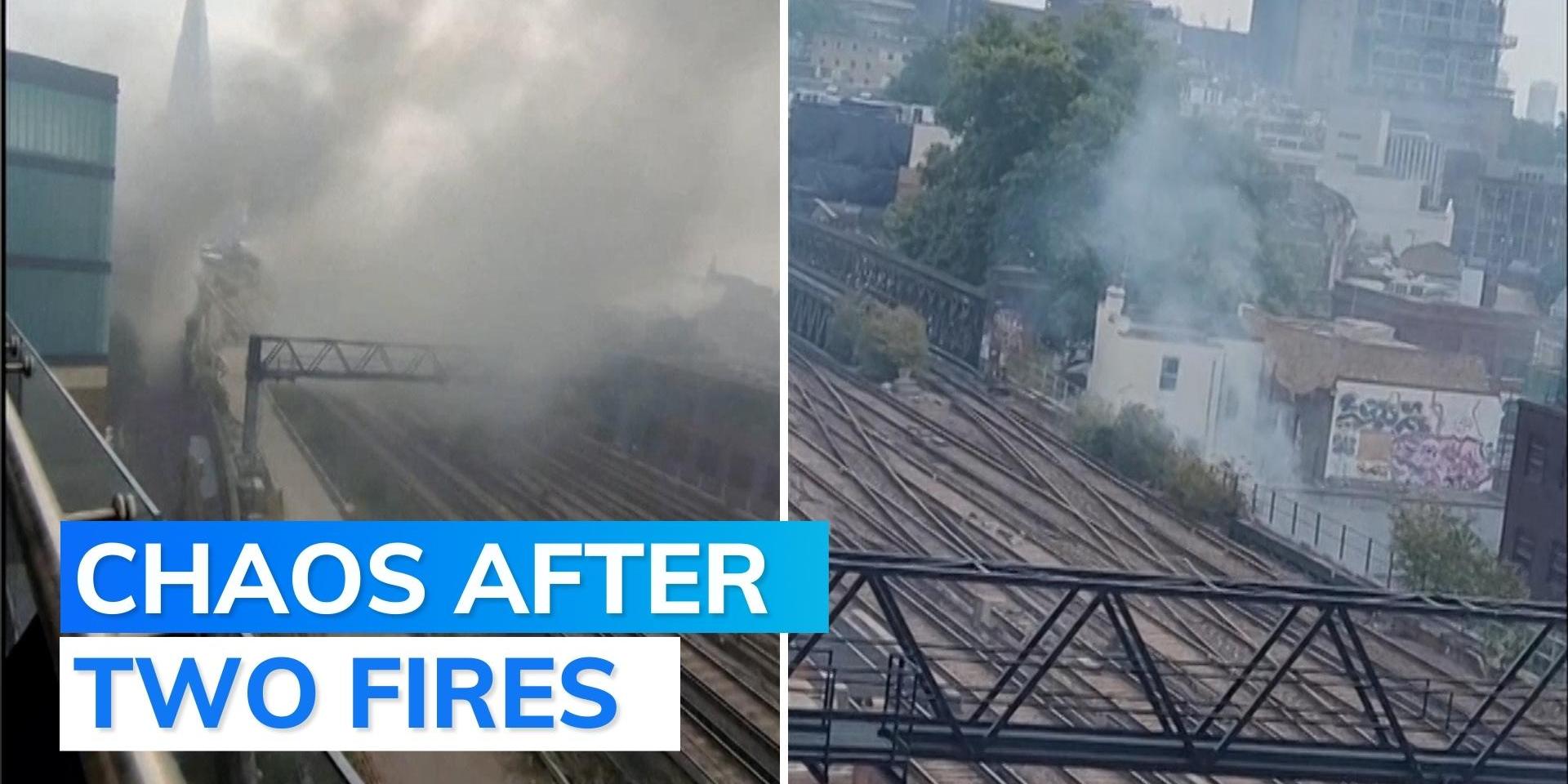 Fire near London bridge tube station causes major travel disruption ...