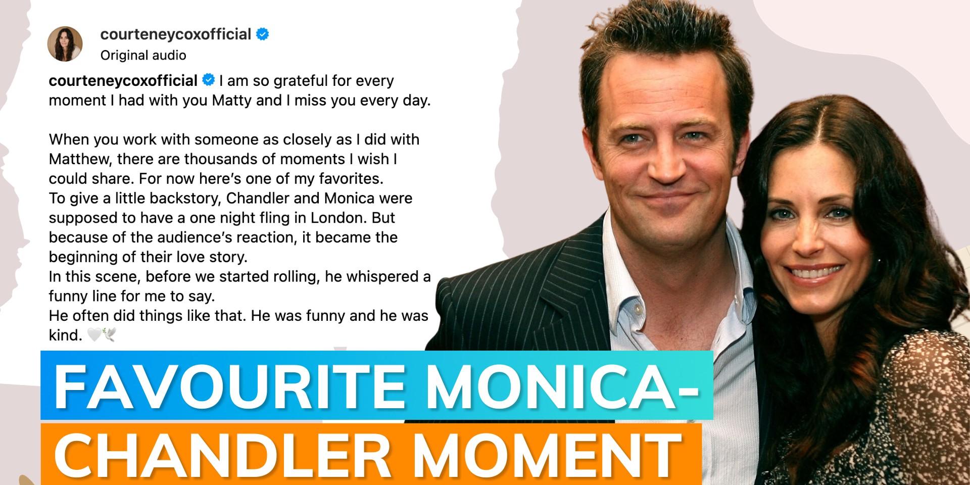 Courteney Cox pays emotional tribute to Matthew Perry by sharing iconic ... Courteney Cox pays emotional tribute to Matthew Perry by sharing iconic ...