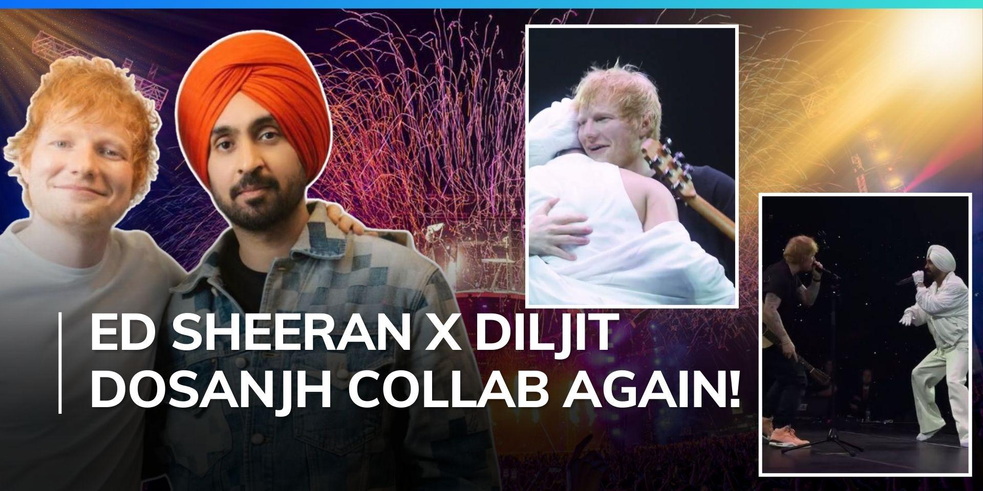Ed Sheeran surprises Diljit Dosanjh fans during Birmingham concert ...