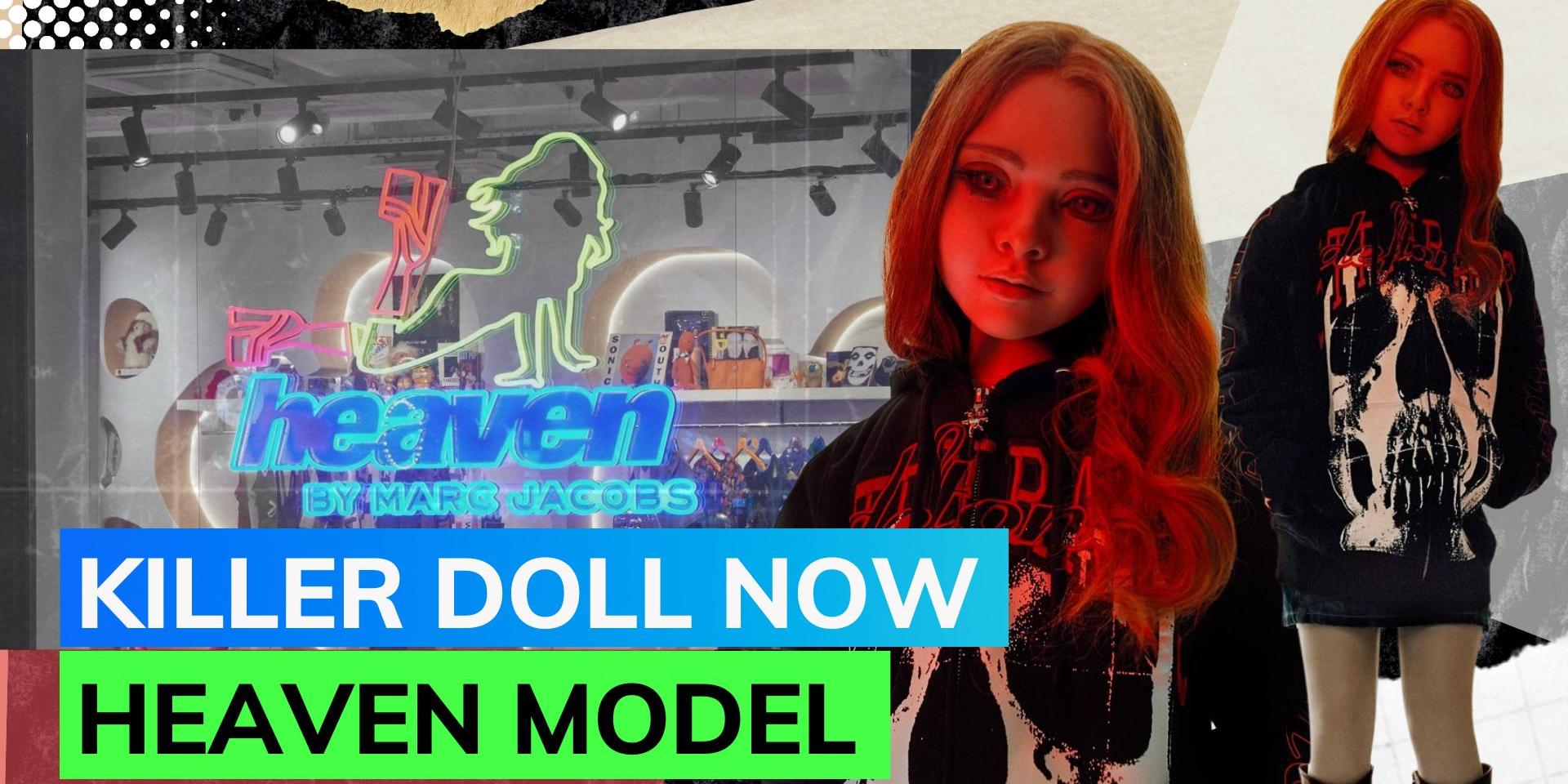 M3GAN the killer AI doll models for Marc Jacobs‘ Heaven | Editorji