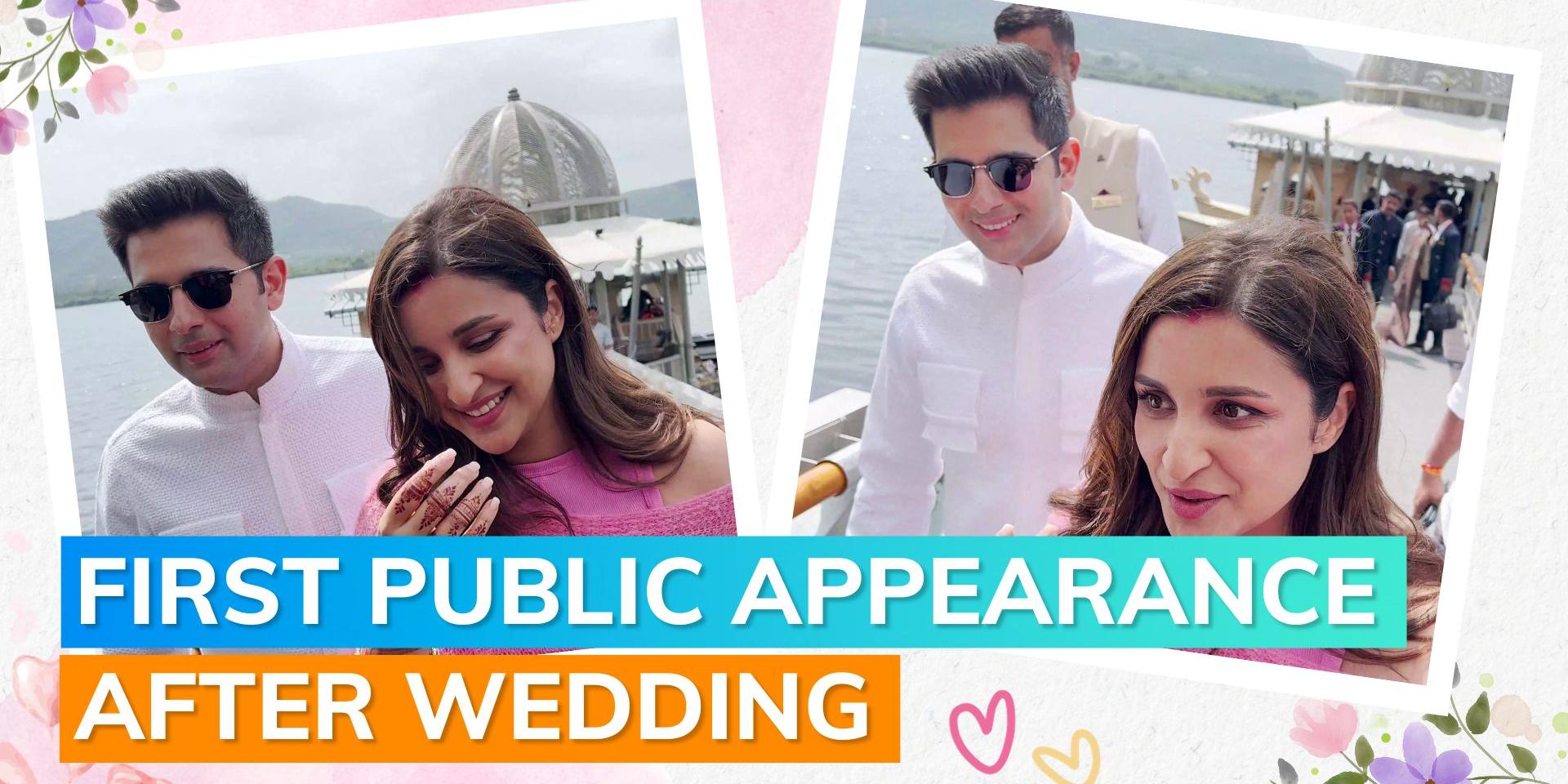 Parineeti Chopra and Raghav Chadha make first public appearance as Mr and Mrs; see video | Editorji