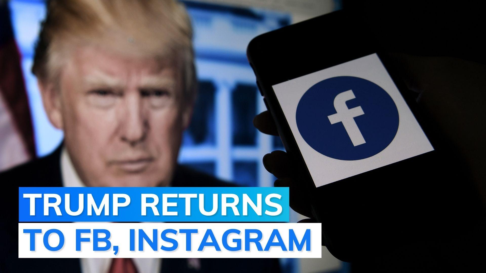 Donald Trump‘s Facebook account to be reinstated after 2-year ban ...
