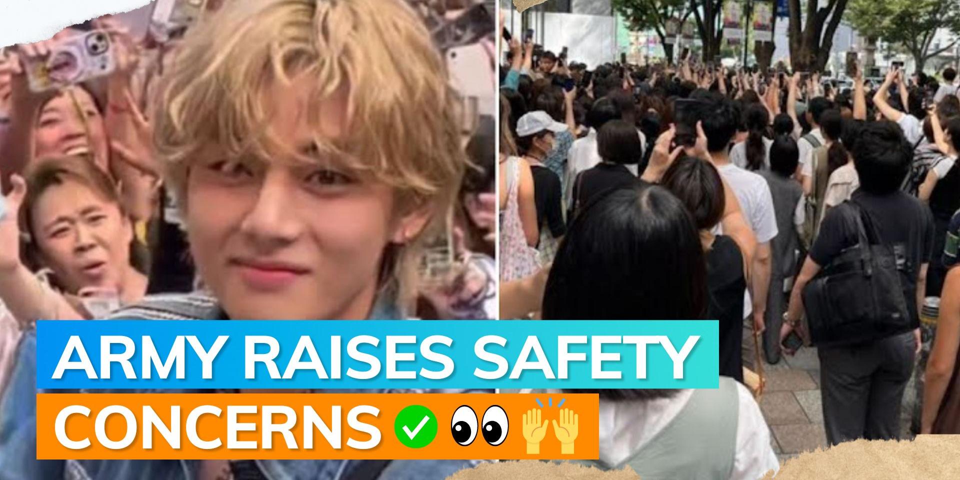 BTS ARMY furious after video of person pulling Kim Taehyung‘s hair at ...