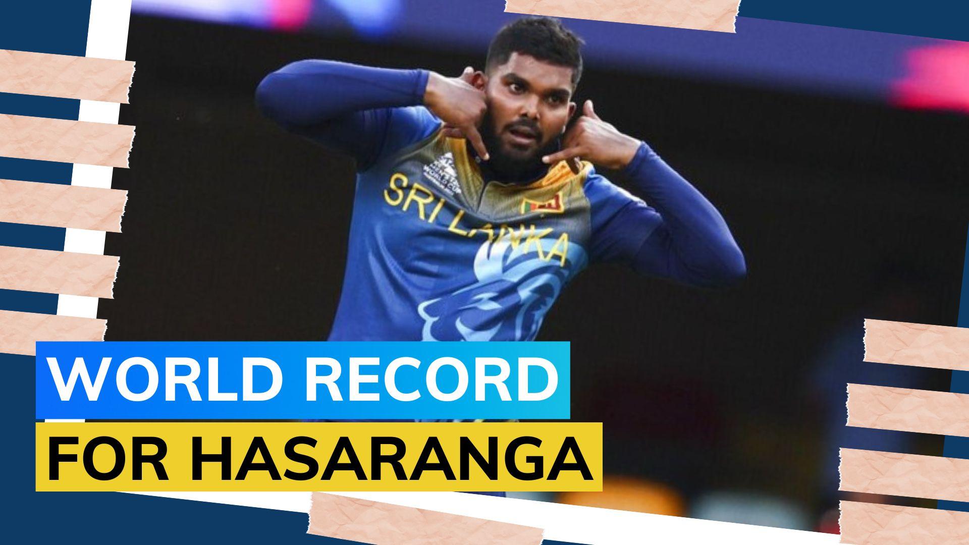 Wanindu Hasaranga: Record equalling fifer propels Sri Lanka to Super 6 ...