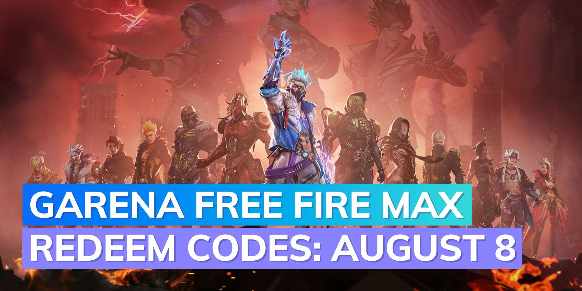 Garena Free Fire MAX redeem codes Today 8 August 2023: How to Unlock ...