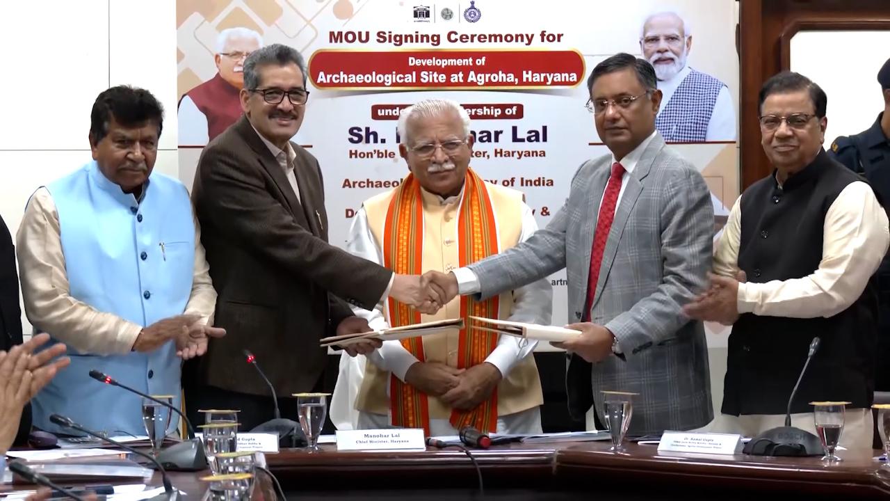 GPR survey commences at Agroha archaeological site | Editorji