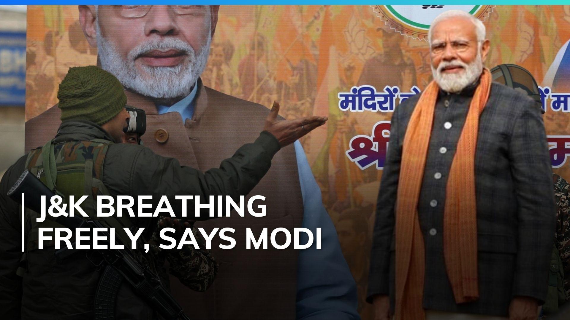 PM Modi credits abrogation of Article 370 for ‘new heights of ...