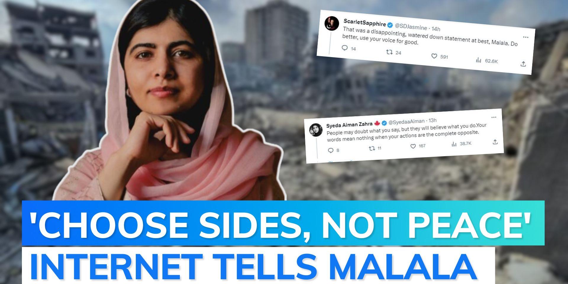 Malala Yousafzai calls for an immediate ceasefire for Israel-Palestine ...