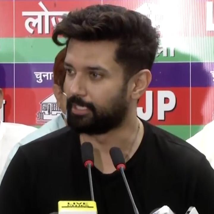 LJP leader Chirag Paswan hits back: Faction led by uncle & JDU ...
