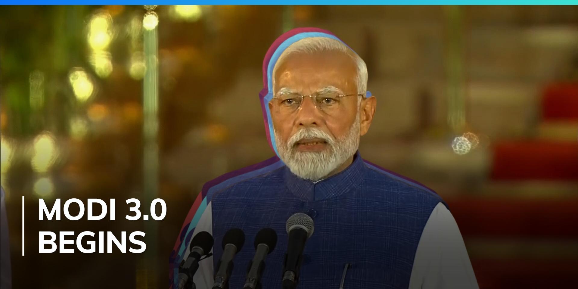 Narendra Modi takes oath as PM, ministers sworn in | Watch | Editorji