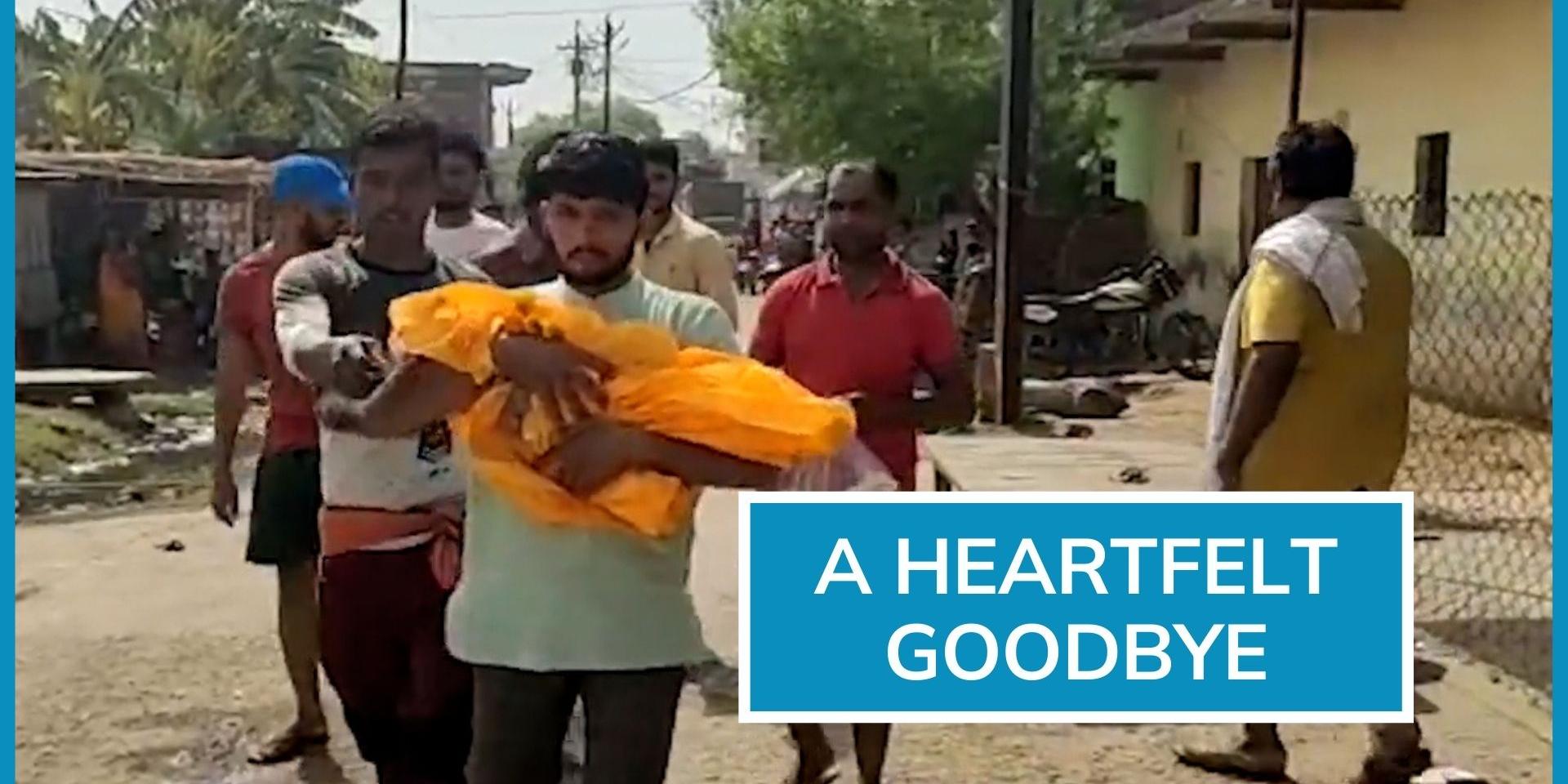 Monkey dies of electrocution, locals hold funeral | On Camera | Editorji