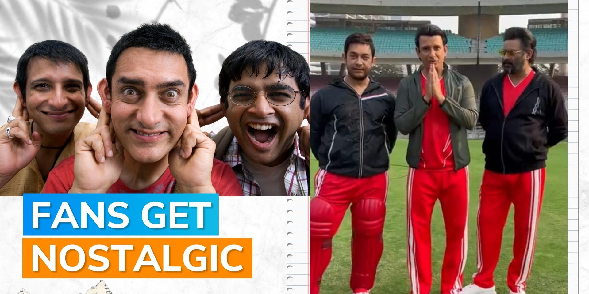 ‘3 Idiots’ stars Aamir Khan, Sharman Joshi, R Madhavan reunite; See ...