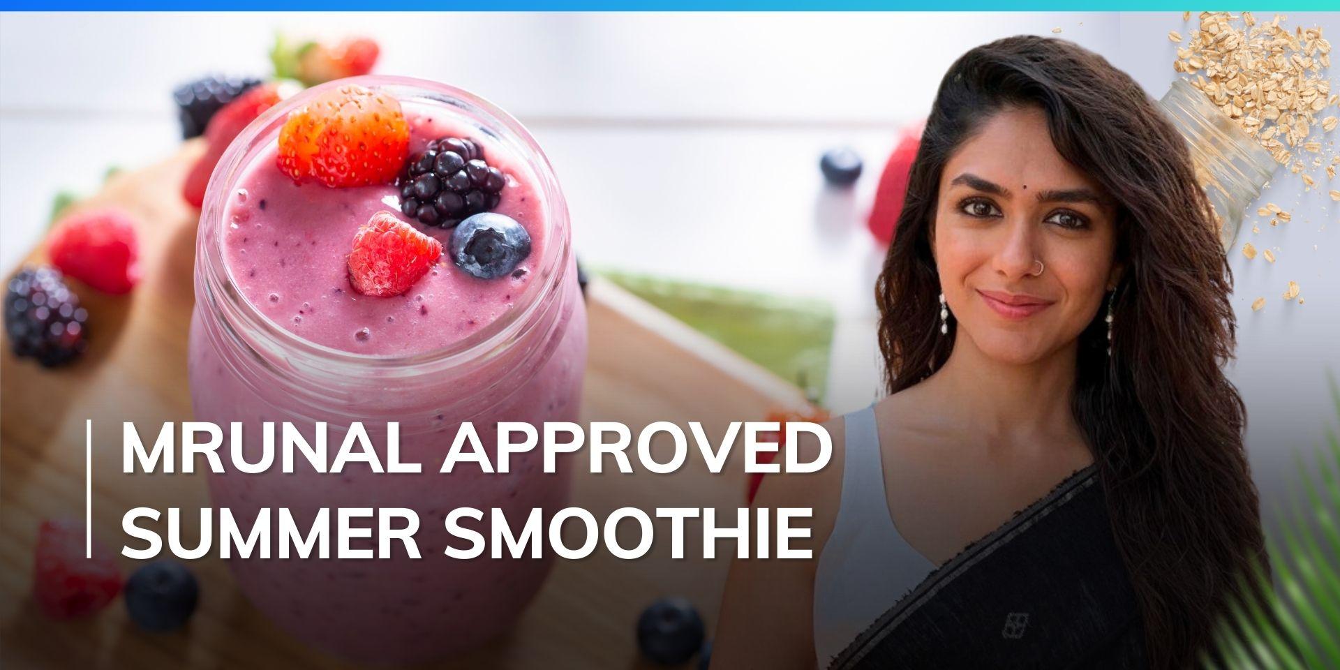Beat the heat with Mrunal Thakur‘s summer smoothie recipe, here’s the recipe | Editorji