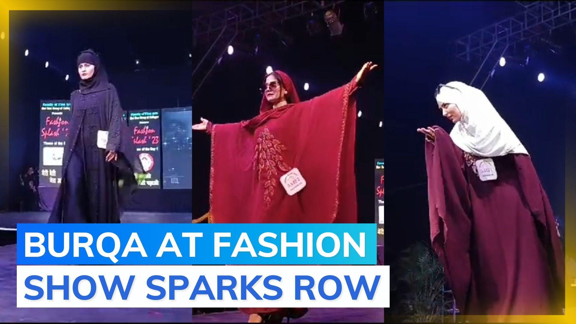 UP students walk the ramp wearing burqa, Muslim body wants apology ...