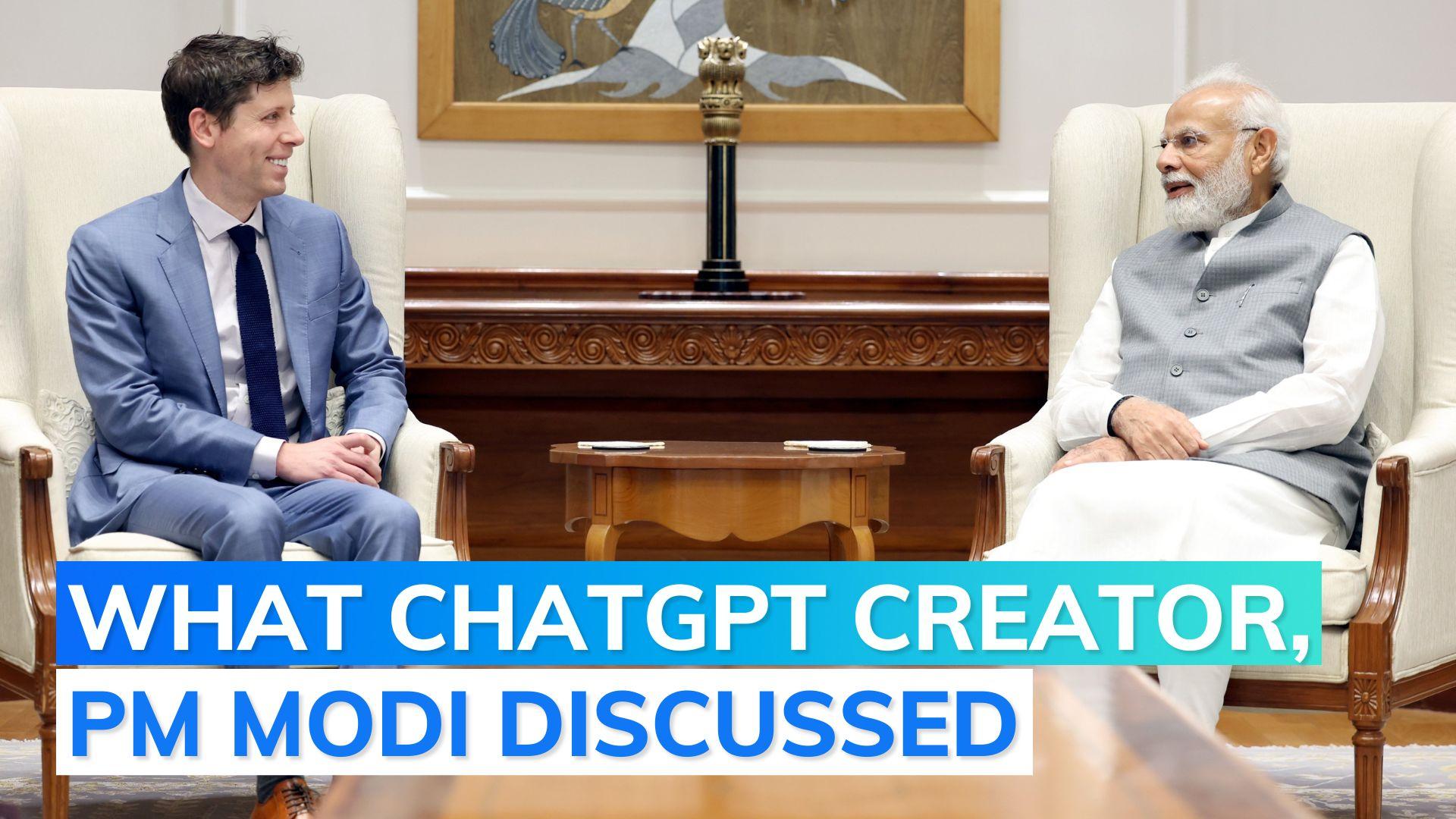 PM Modi thanks ChatGPT creator OpenAI‘s CEO Sam Altman after meeting | Editorji